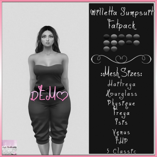 Second Life Marketplace - Willetta Jumpsuit Demo